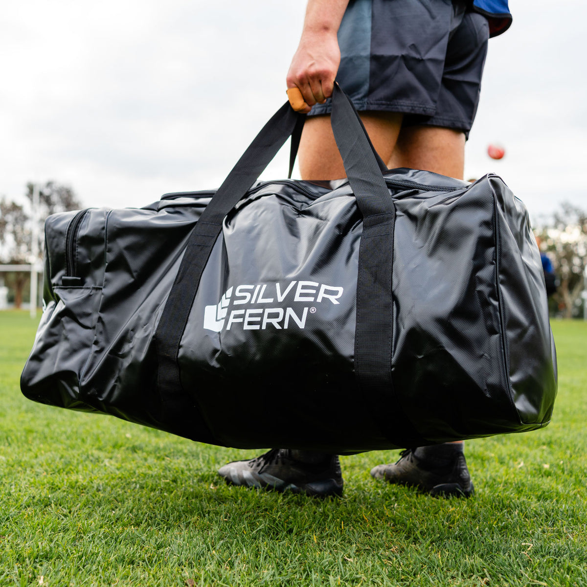 PVC Gear Bag Large w/ End Pocket – Silver Fern